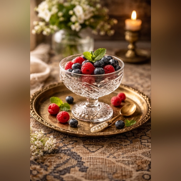 Vintage | Dining | Imperial Glass Hobstar Pattern Sherbet Dish Set Of 3 ...